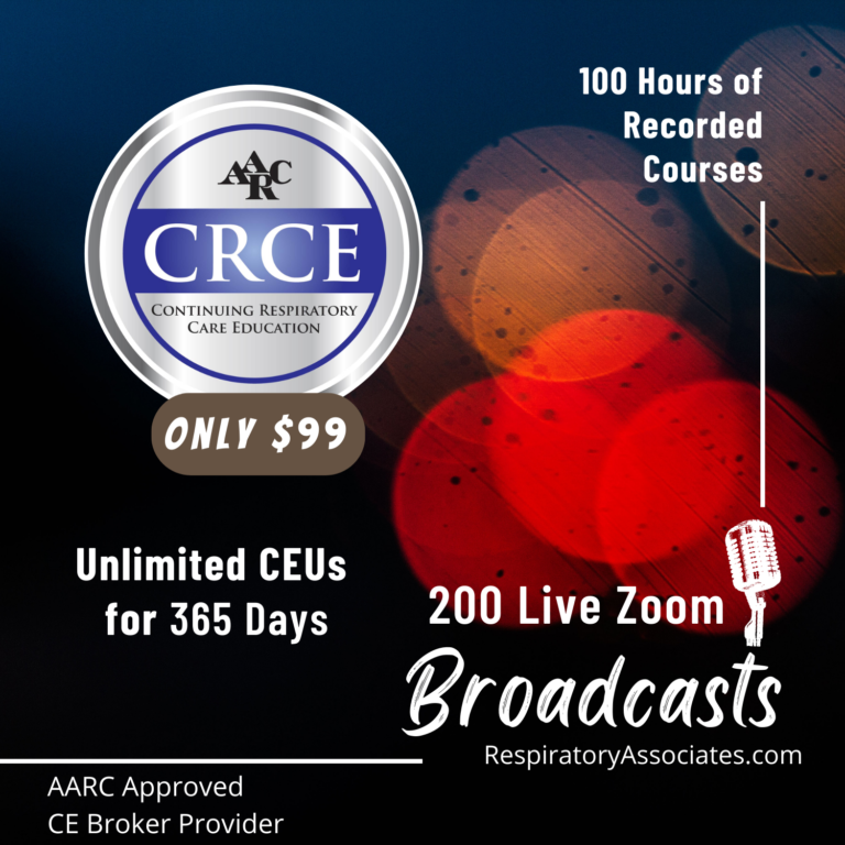 CEUs from Respiratory Associates – RTConnection.org